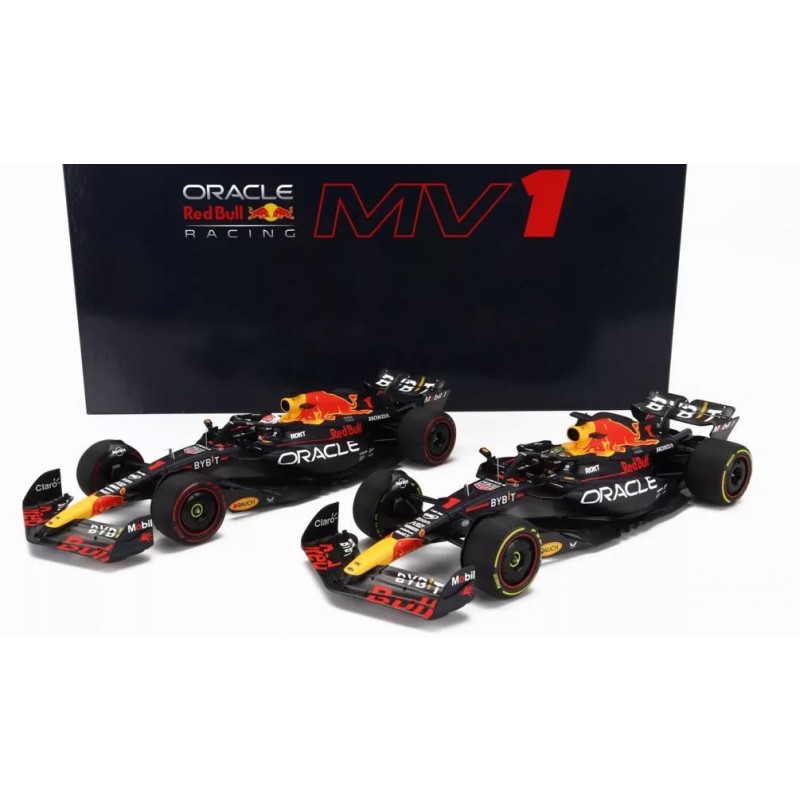 Minichamps 1/18 Red Bull Racing RB19 2 Car Set F1 RB19 No.1 Qatar GP ...