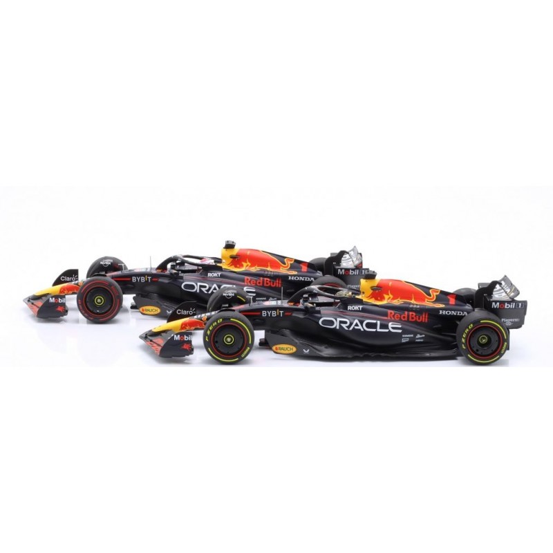 Minichamps 1/18 Red Bull Racing RB19 2 Car Set F1 RB19 No.1 Qatar GP ...